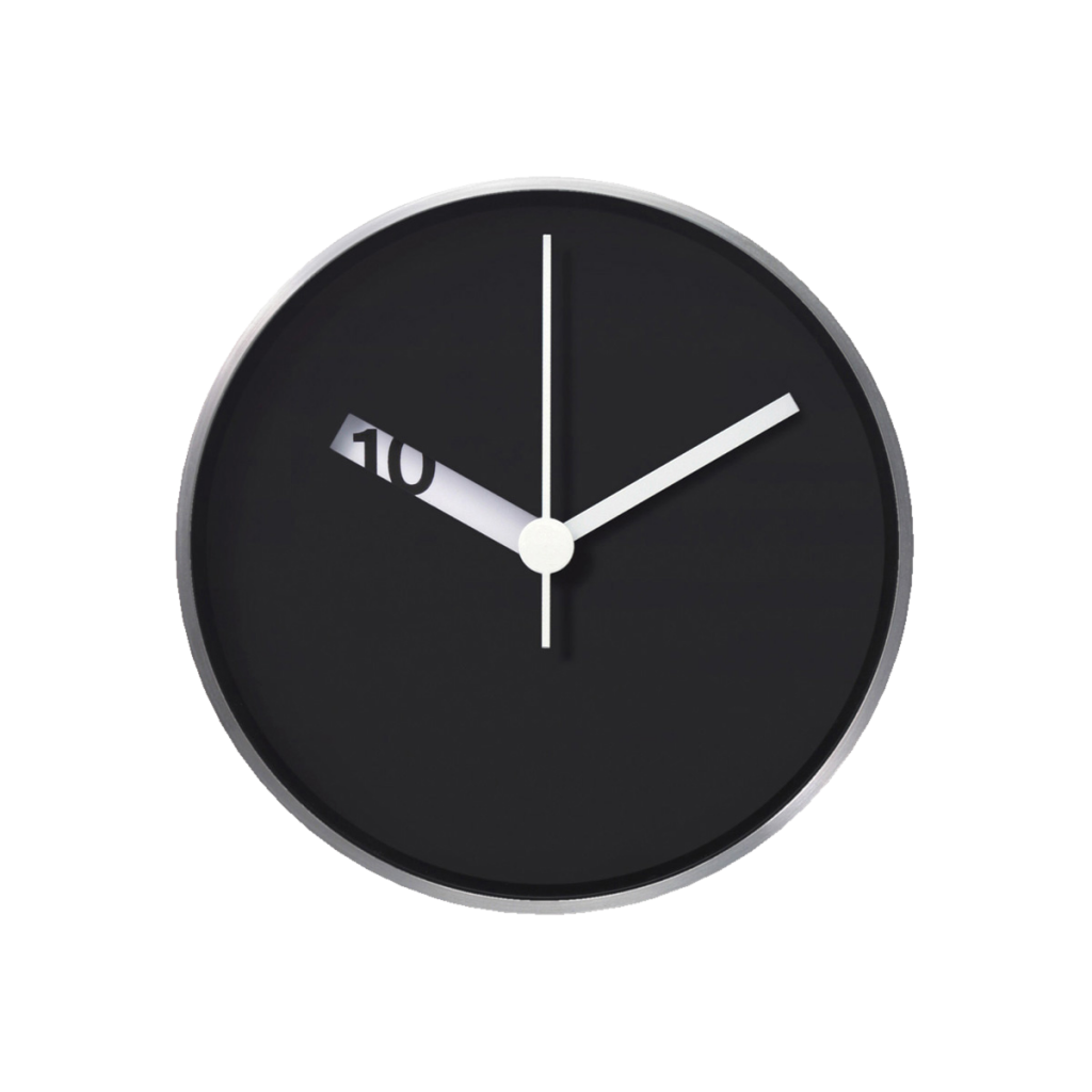 Extra Normal Wall Clock - Black - Gessato Design Store