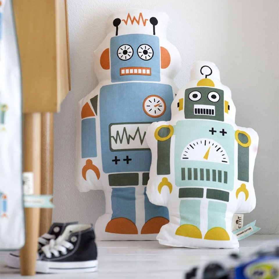 - Robot Decorative Pillows by Ferm Living | Gessato Design Store