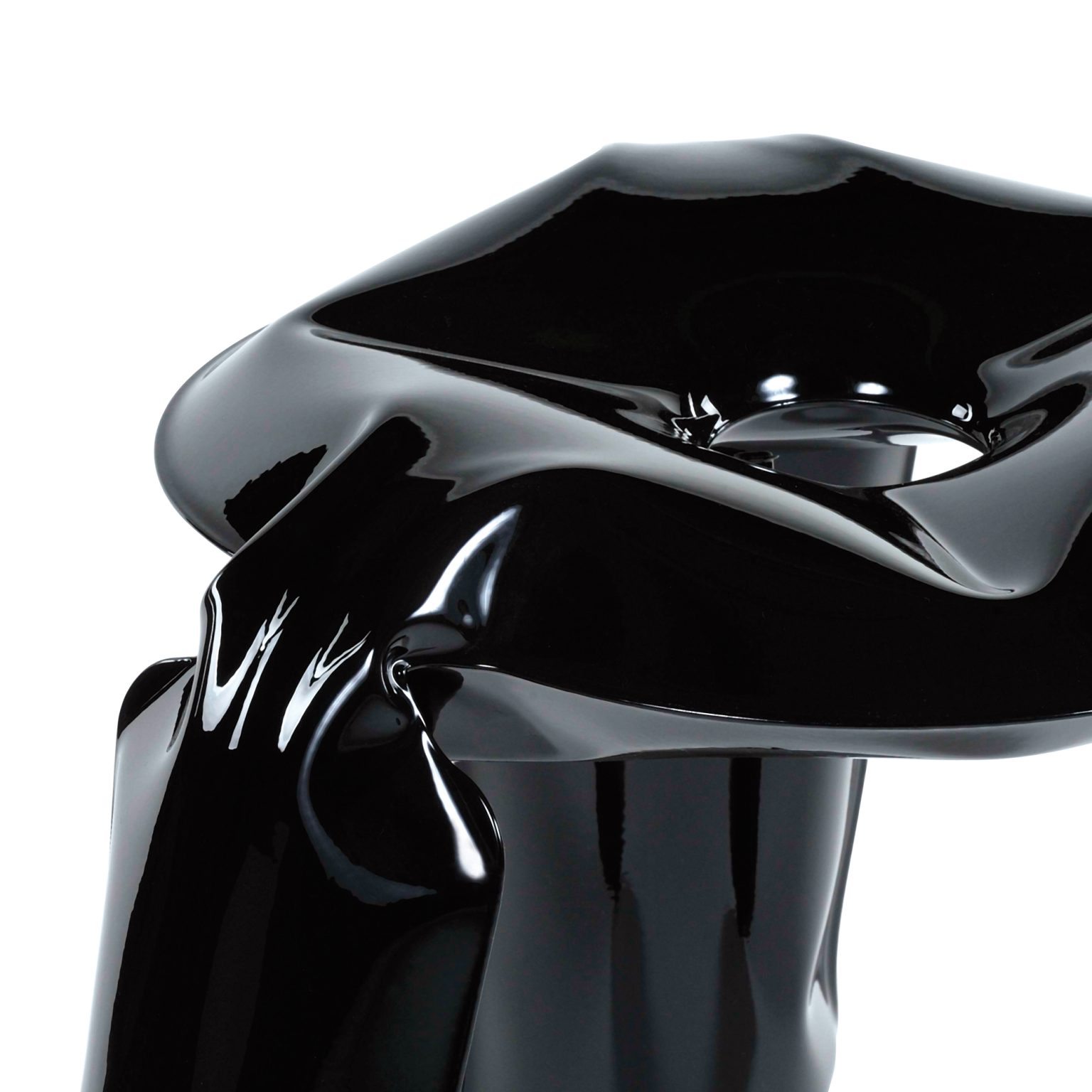 Oskar Zieta - Plopp Inflated Metal Stool, Black | Gessato Design Store