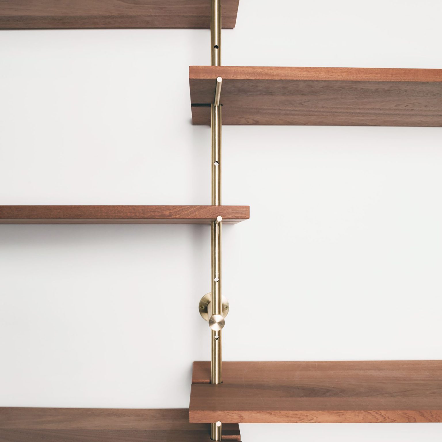 Object Interface - Brass Rail Shelving | Gessato Design Store