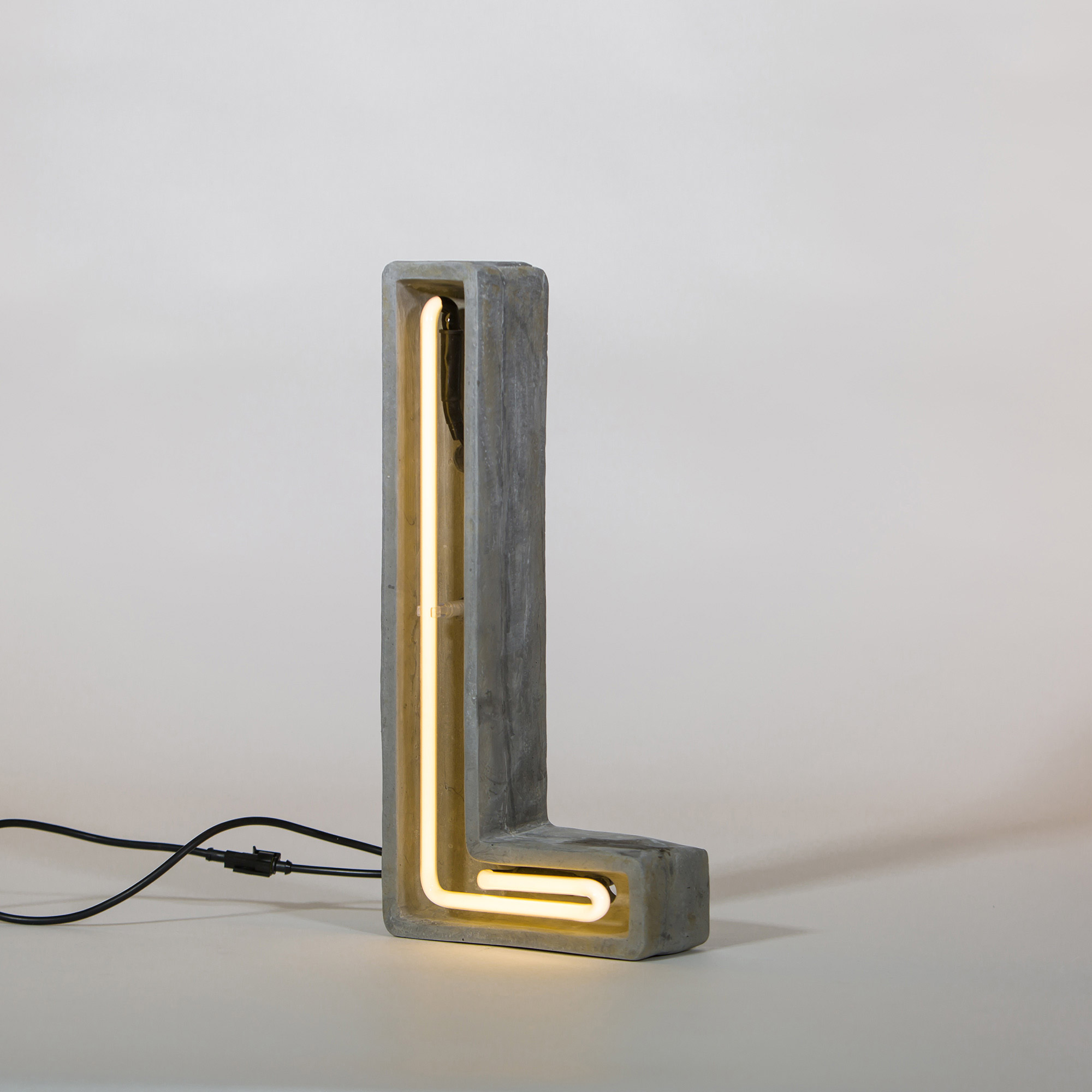 Alphacrete, Concrete Neon Light - L - Gessato Design Store