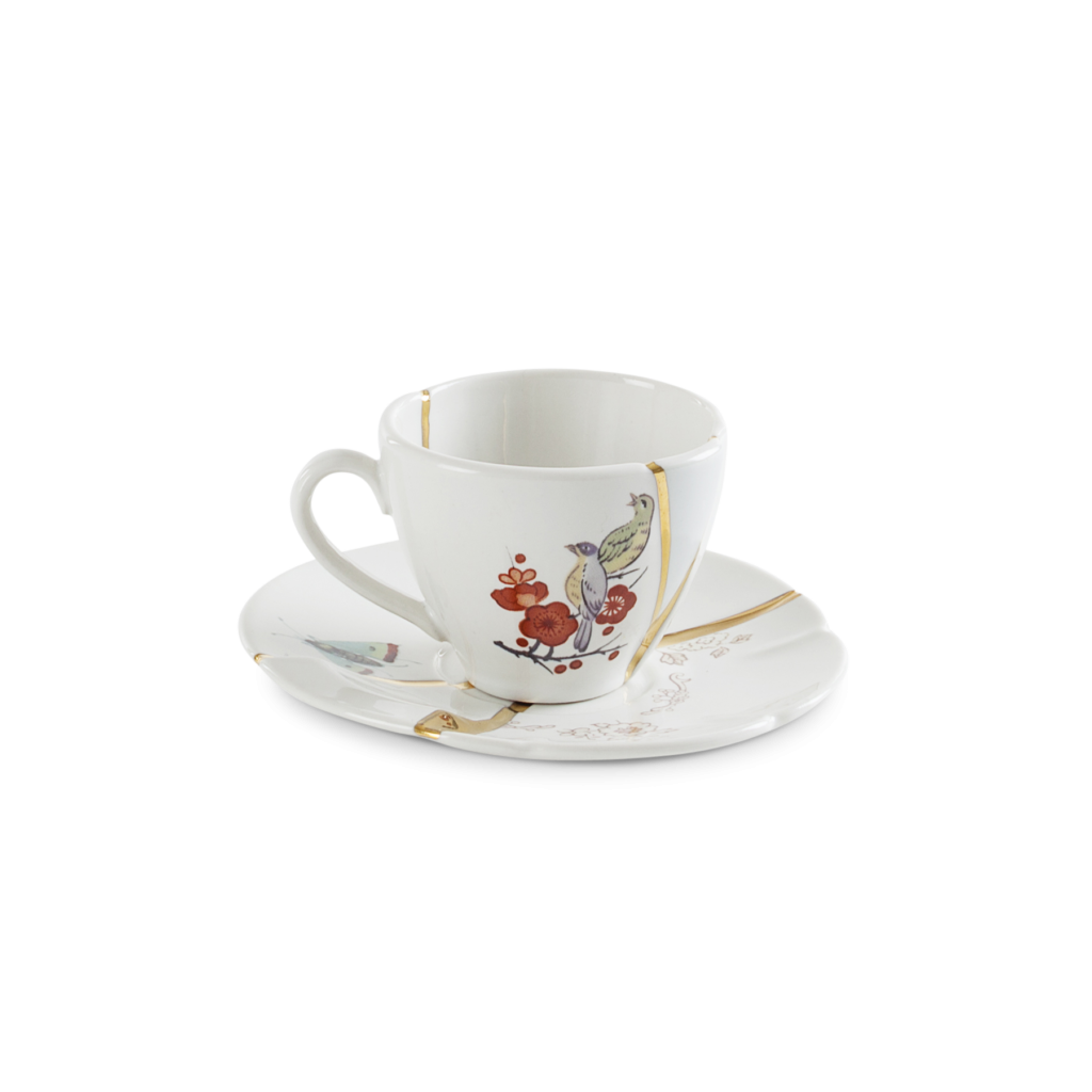 Seletti - Kintsugi Coffee Cup with Saucer n. 2 | Gessato Design Store