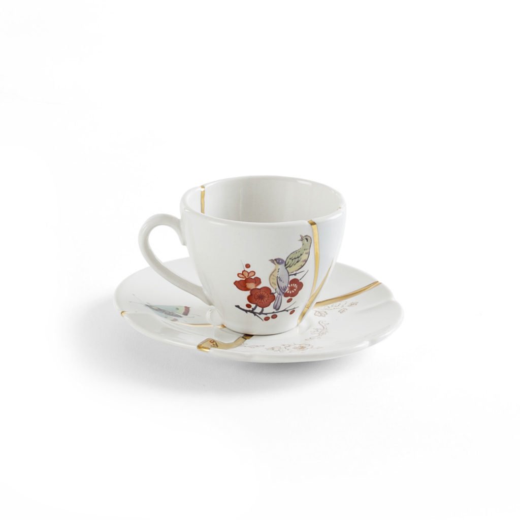 Seletti - Kintsugi Coffee Cup with Saucer n. 2 | Gessato Design Store