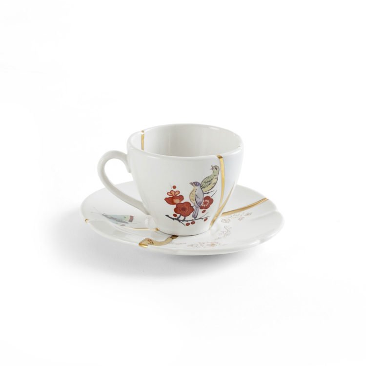 Seletti - Kintsugi Coffee Cup with Saucer n. 2 | Gessato Design Store