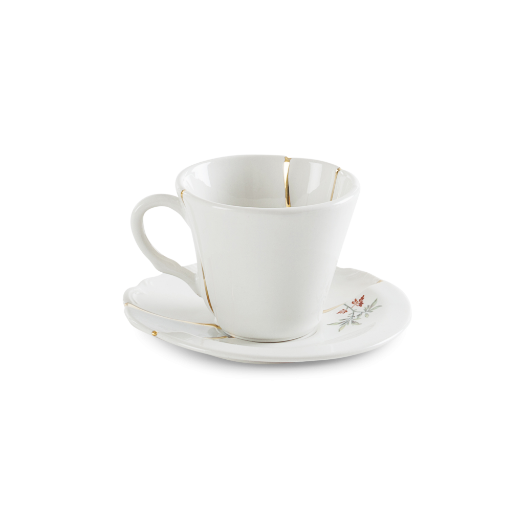 Seletti - Kintsugi Coffee Cup with Saucer n. 3 | Gessato Design Store