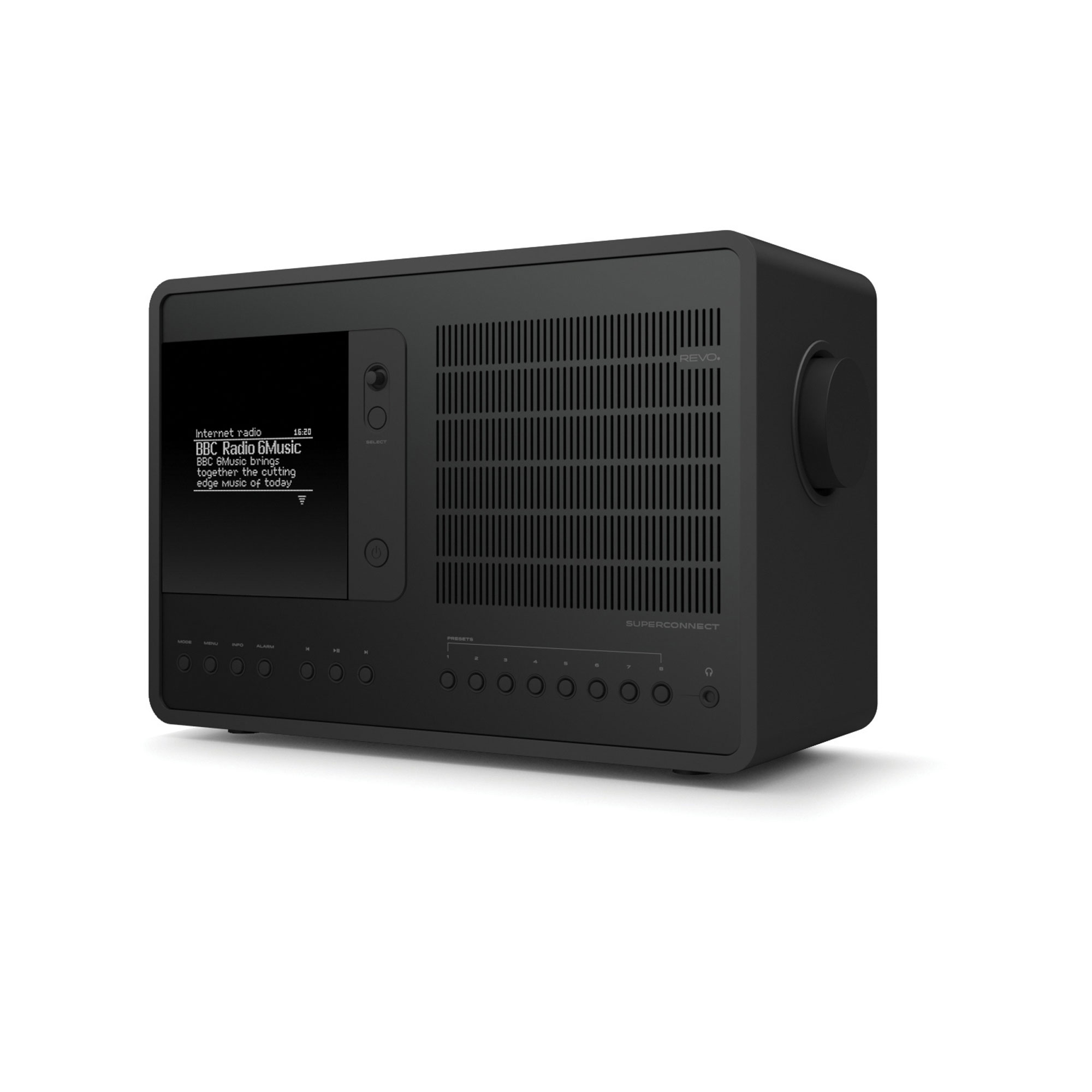 Revo Audio - REVO SuperConnect Bluetooth Digital Radio, Black/Black ...