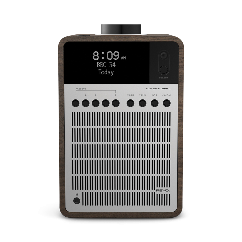 Revo Audio - SuperSignal, Walnut/Silver | Gessato Design Store