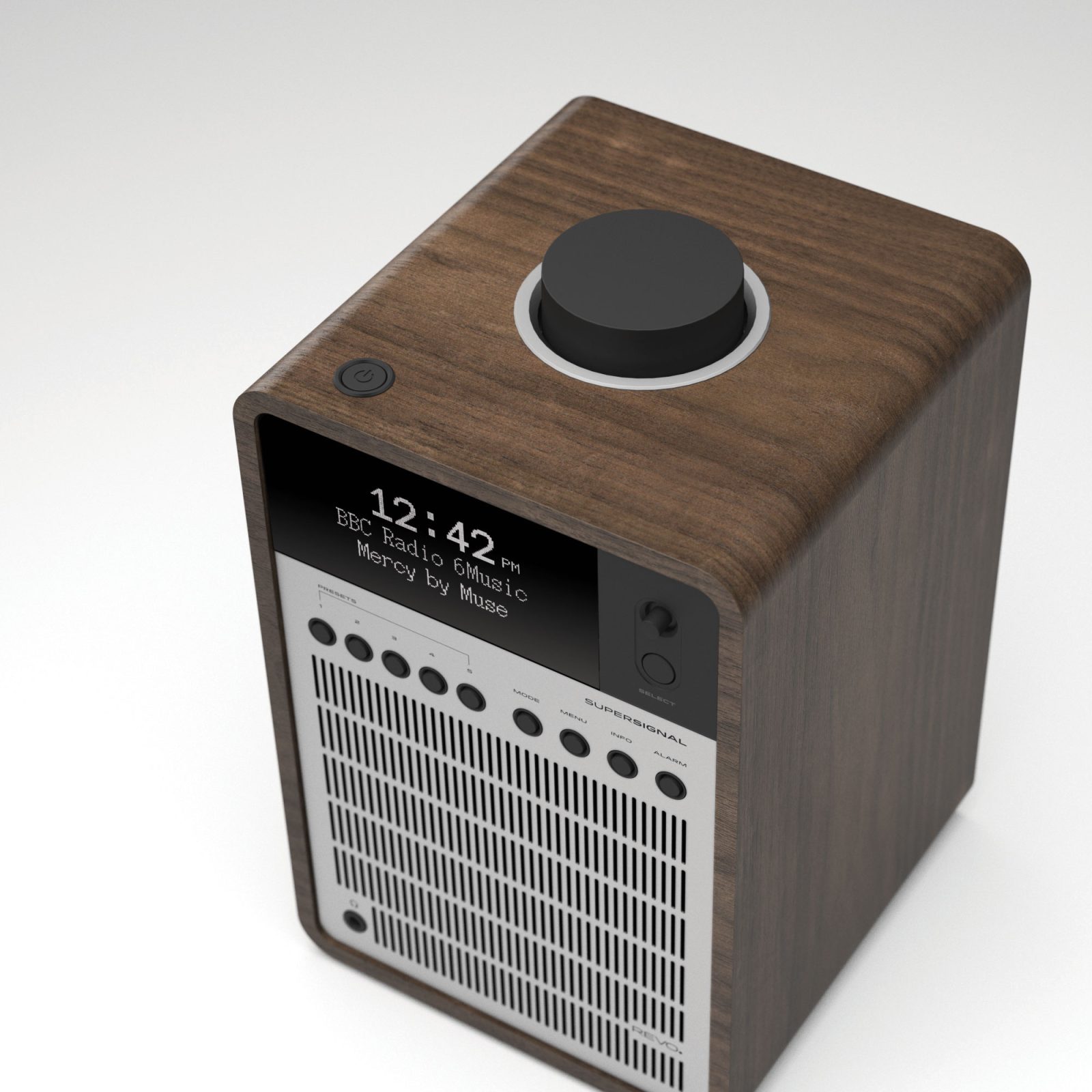 Revo Audio - SuperSignal, Walnut/Silver | Gessato Design Store