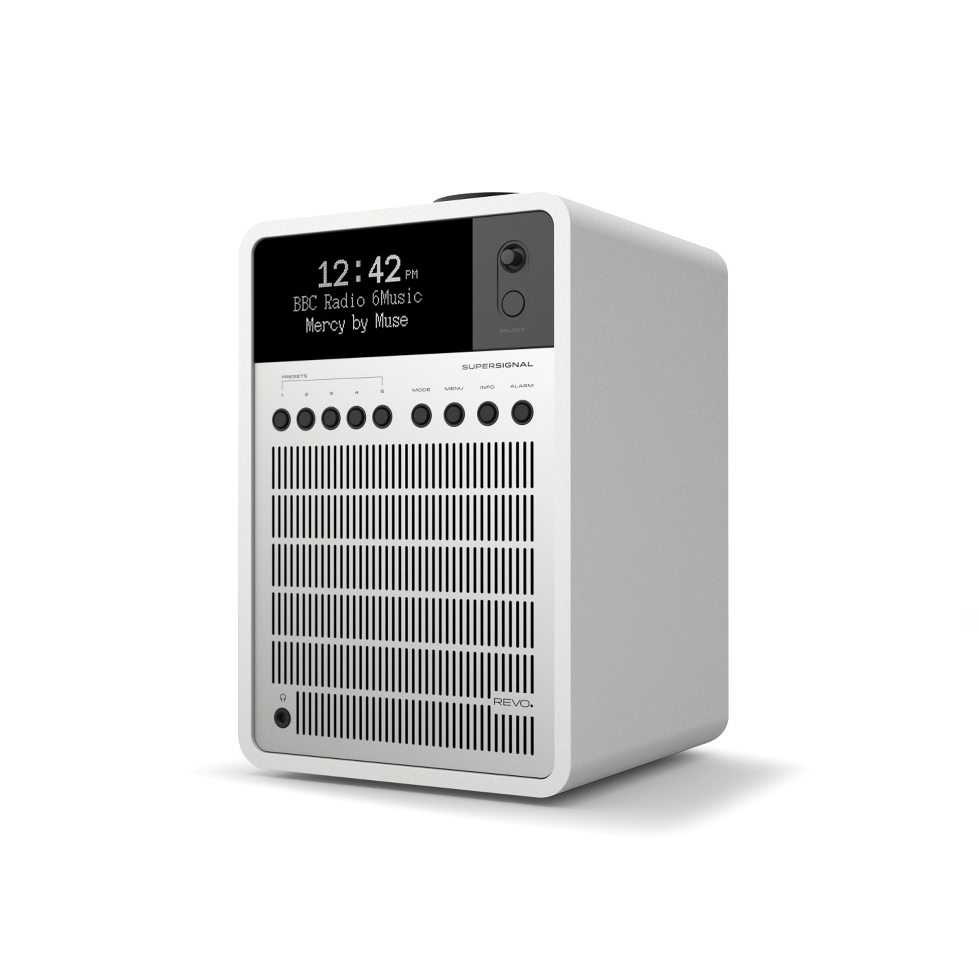 Revo Audio - SuperSignal, White/Silver | Gessato Design Store