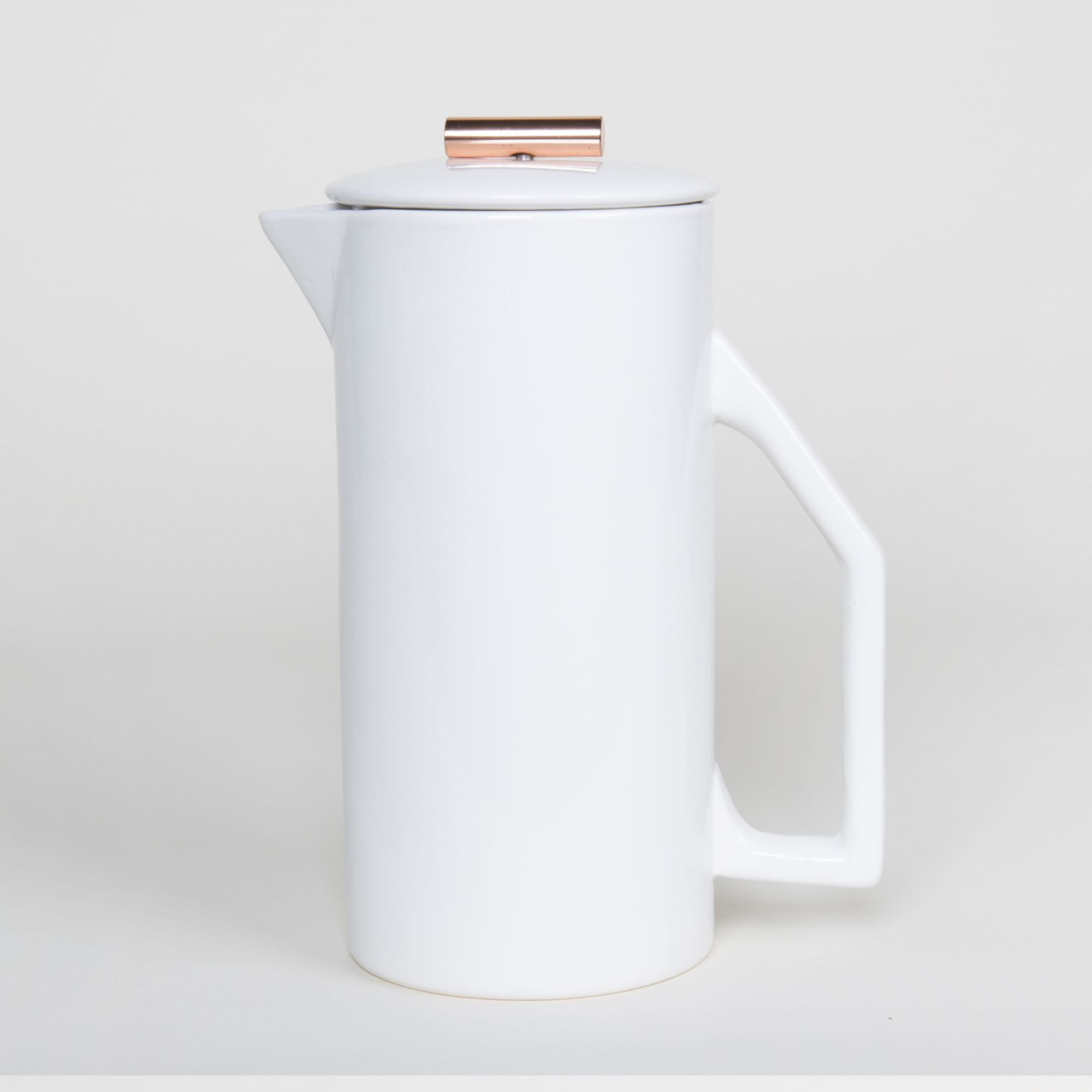 Ceramic French Press, Cream - Gessato Design Store