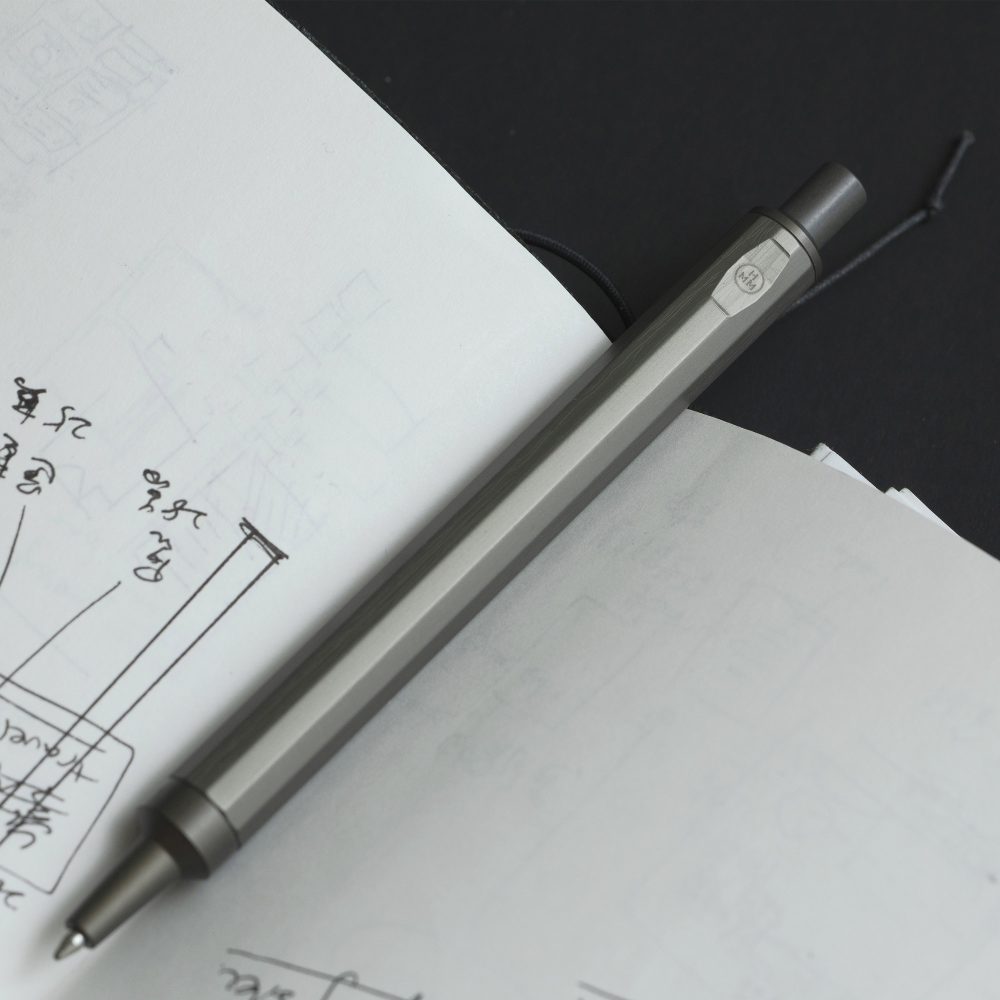 Hmm - HMM Ballpoint Pen, Gunmetal | Gessato Design Store