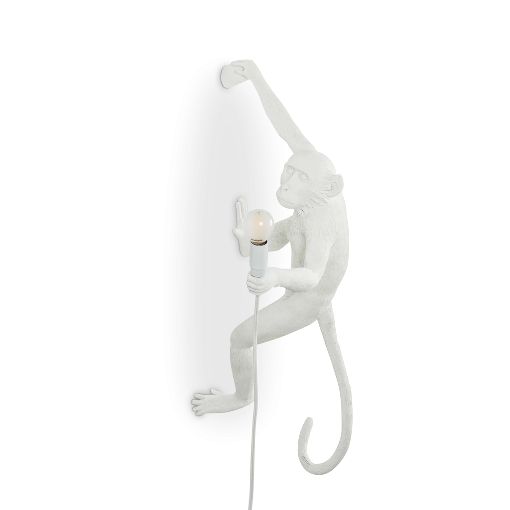 Seletti Monkey Lamp - Hanging White