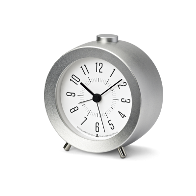 Lemnos - Jiji Alarm Clock, Silver | Gessato Design Store