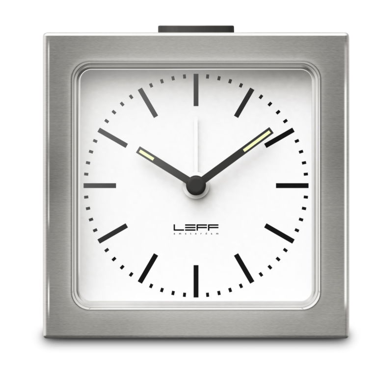Leff Amsterdam - LEFF Amsterdam Block Alarm Clock, Black | Gessato ...