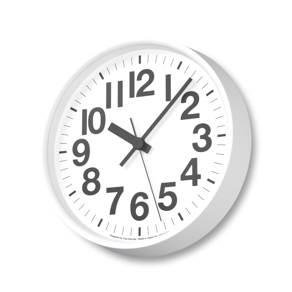 Lemnos - Kehai Wall Clock, White | Gessato Design Store