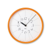 Lemnos - Riki Steel Clock, Orange | Gessato Design Store