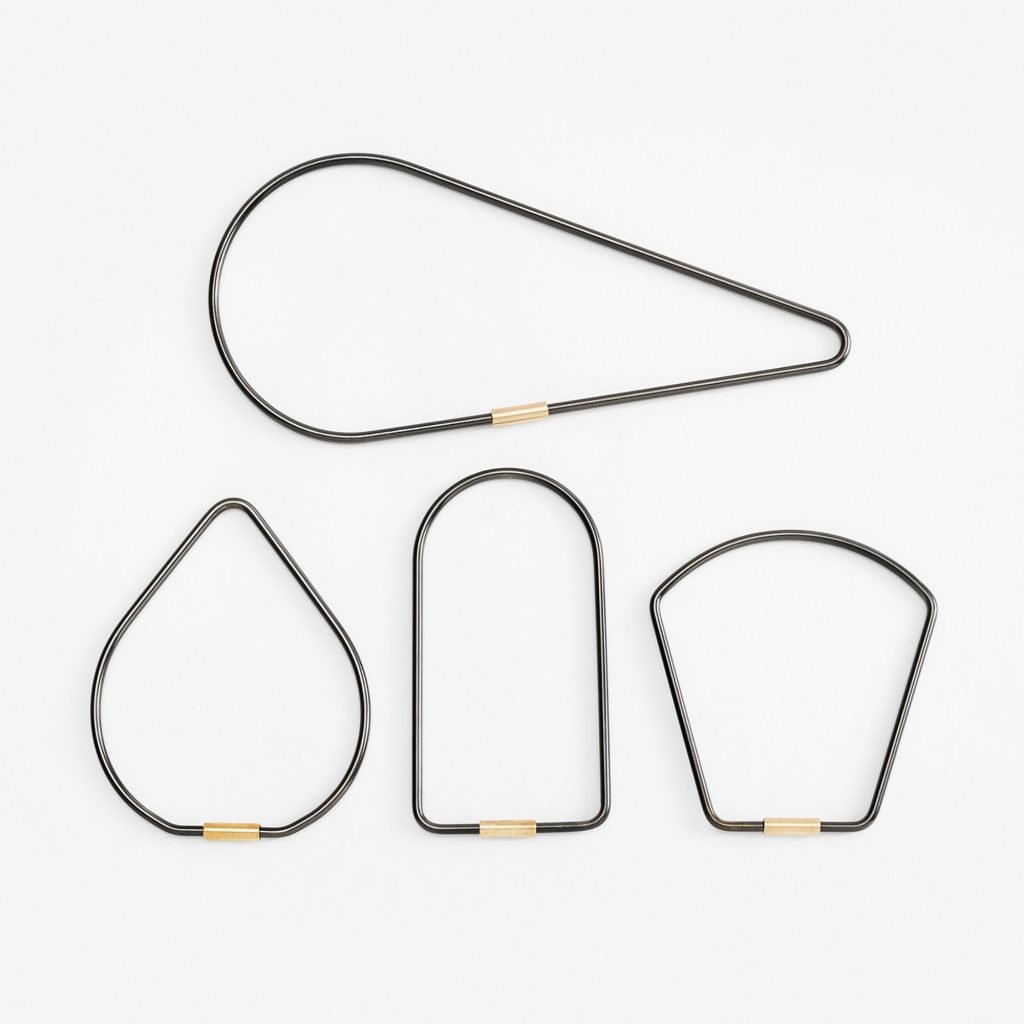 Areaware - Contour Key Rings, Black | Gessato Design Store