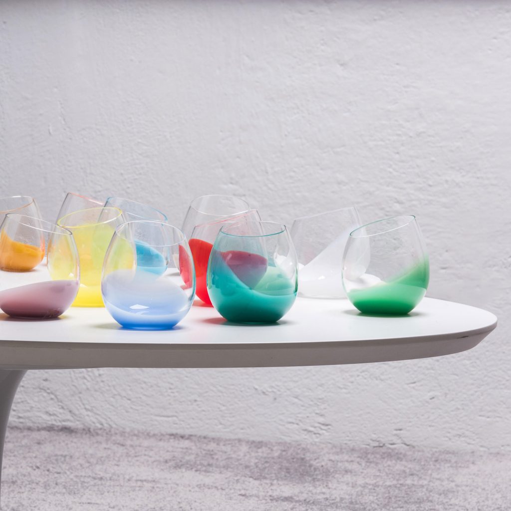 Purho - Fila Glass in Murano Glass by Karim Rashid, Set of 6 | Gessato ...