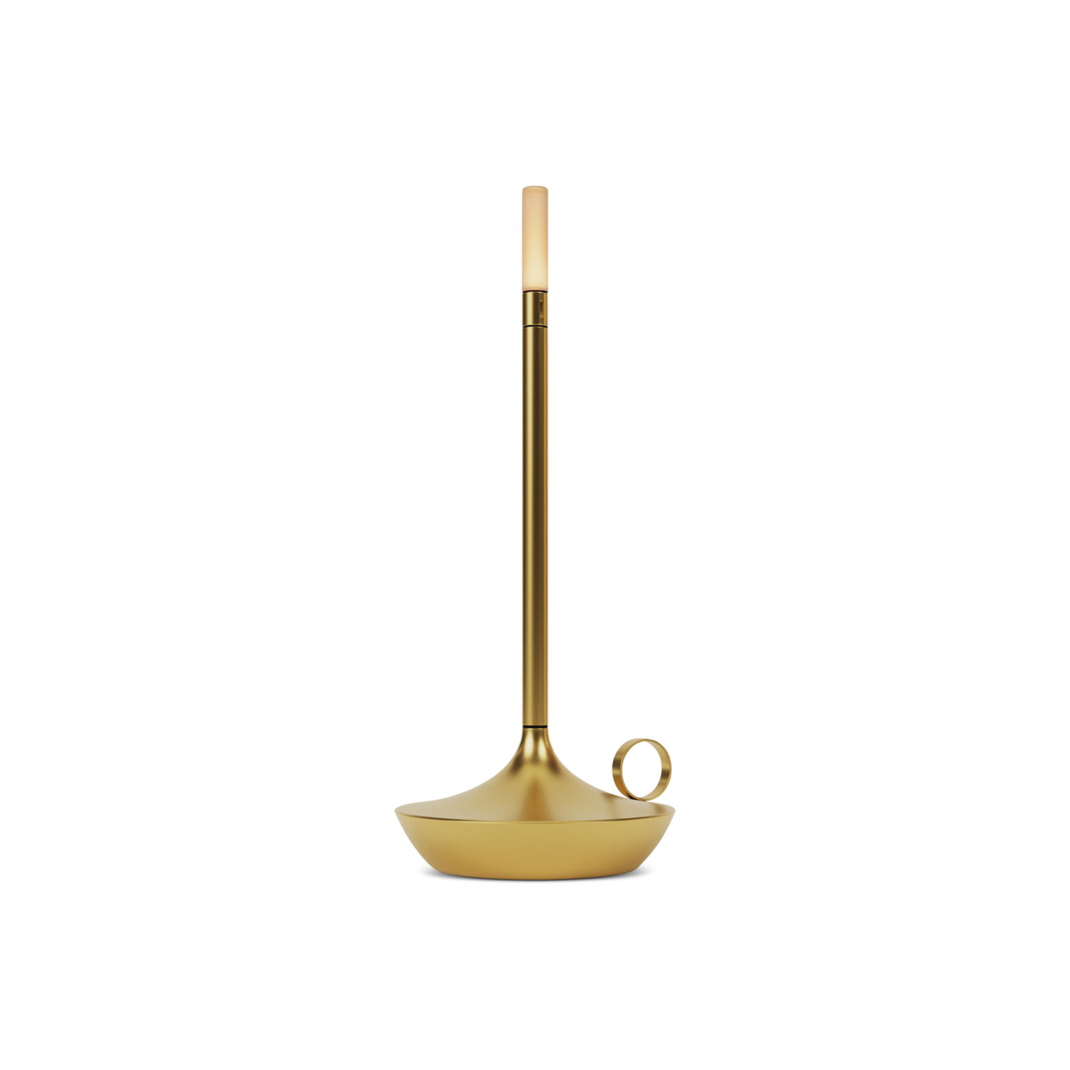 - Wick Portable LED Candlelight, Brass | Gessato Design Store