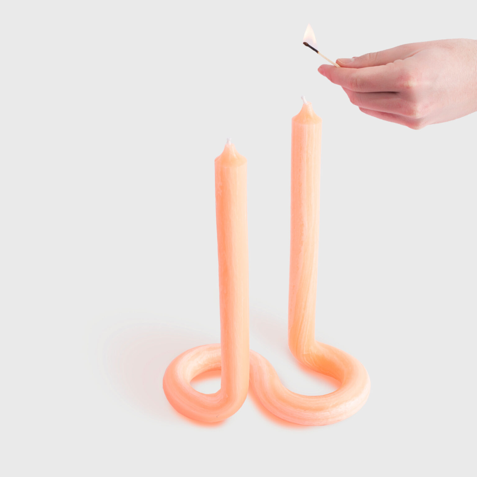 Lex Pott - Twist Candle, Orange | Gessato Design Store