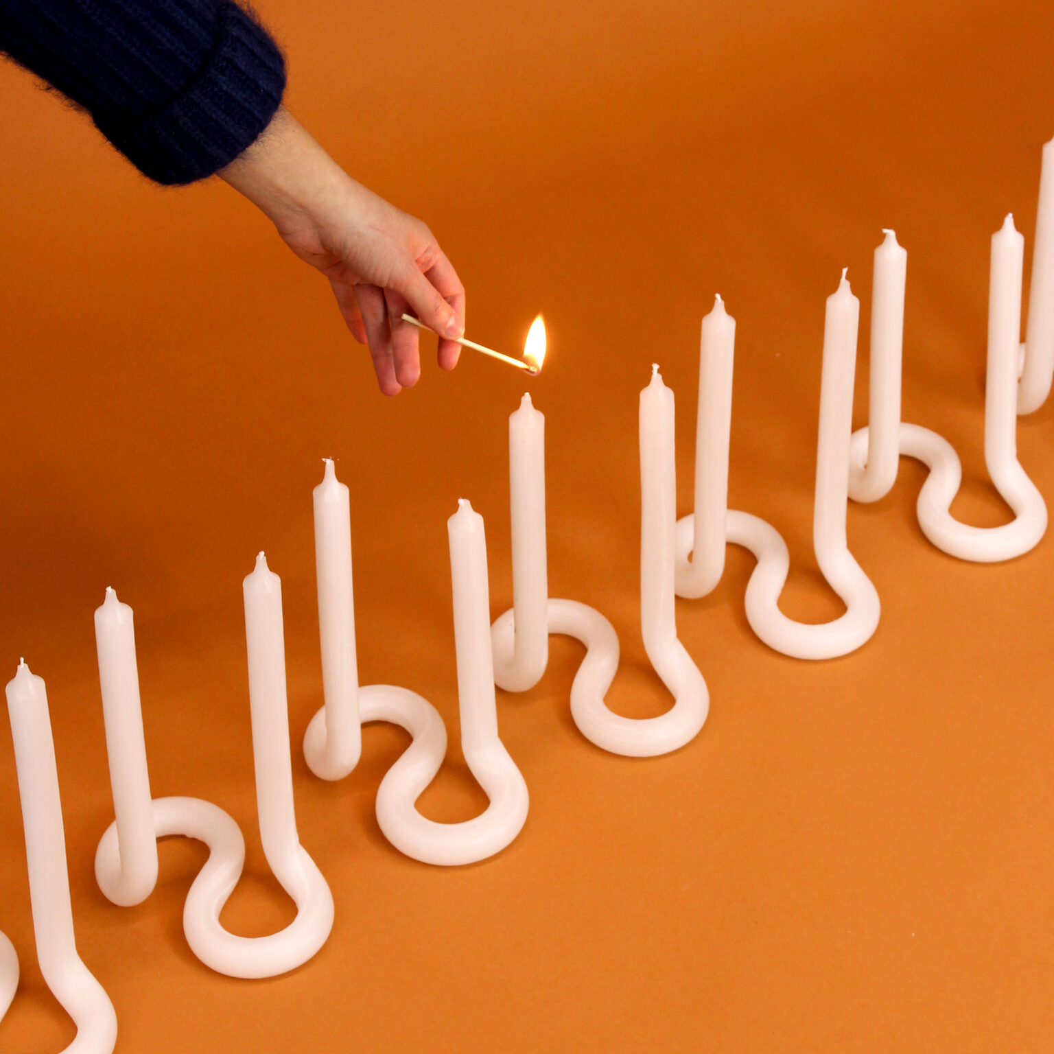 Lex Pott - Twist Candle, White | Gessato Design Store