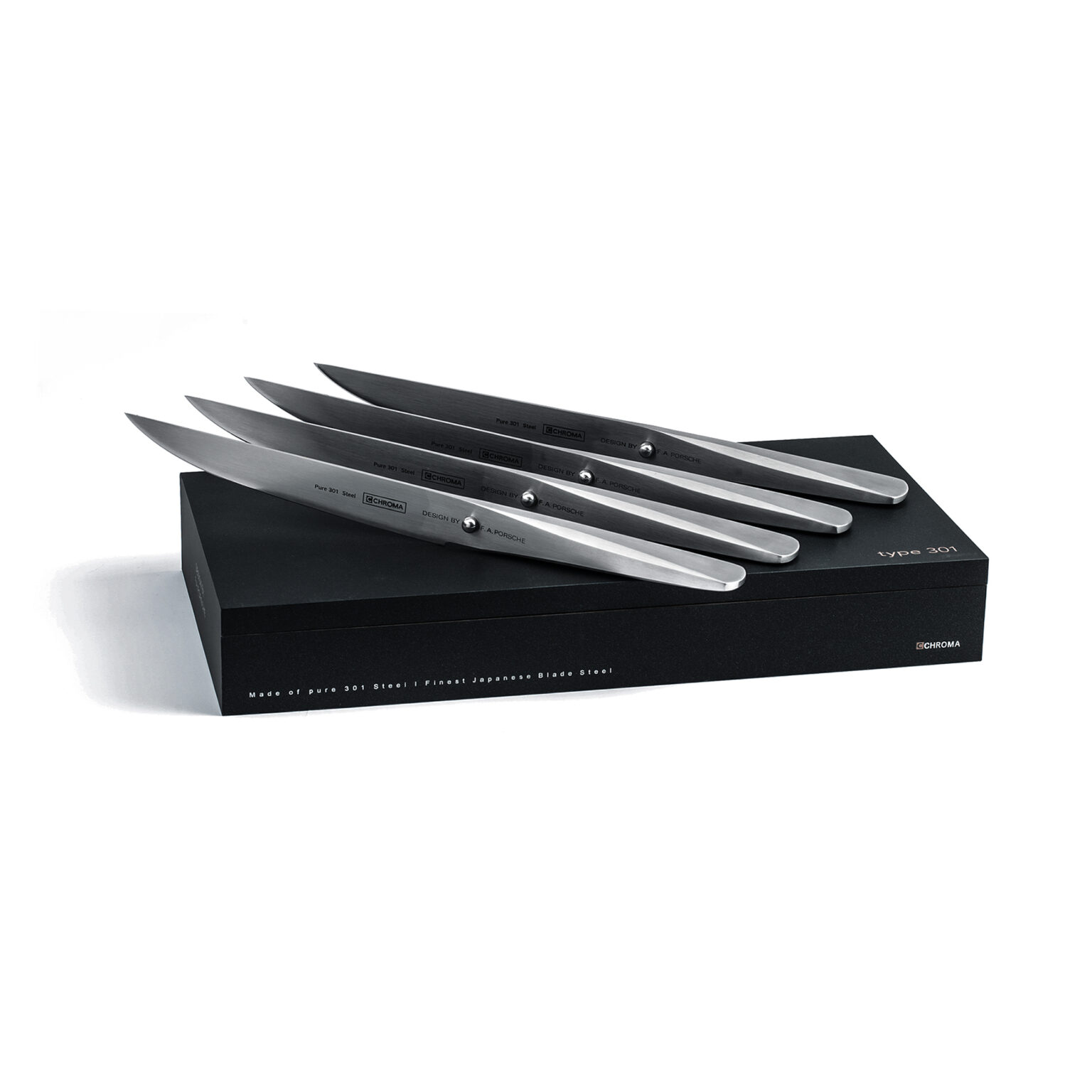 Chroma Knives - Porsche Type 301 6" Steak Knife 4 Piece Set | Gessato ...