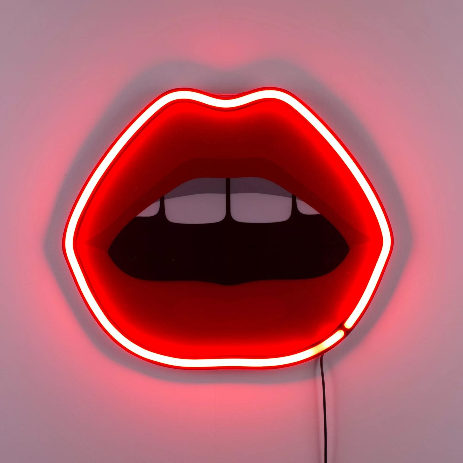 Seletti Blow Neon Lamp Mouth - Led Mouth Wall Lamp