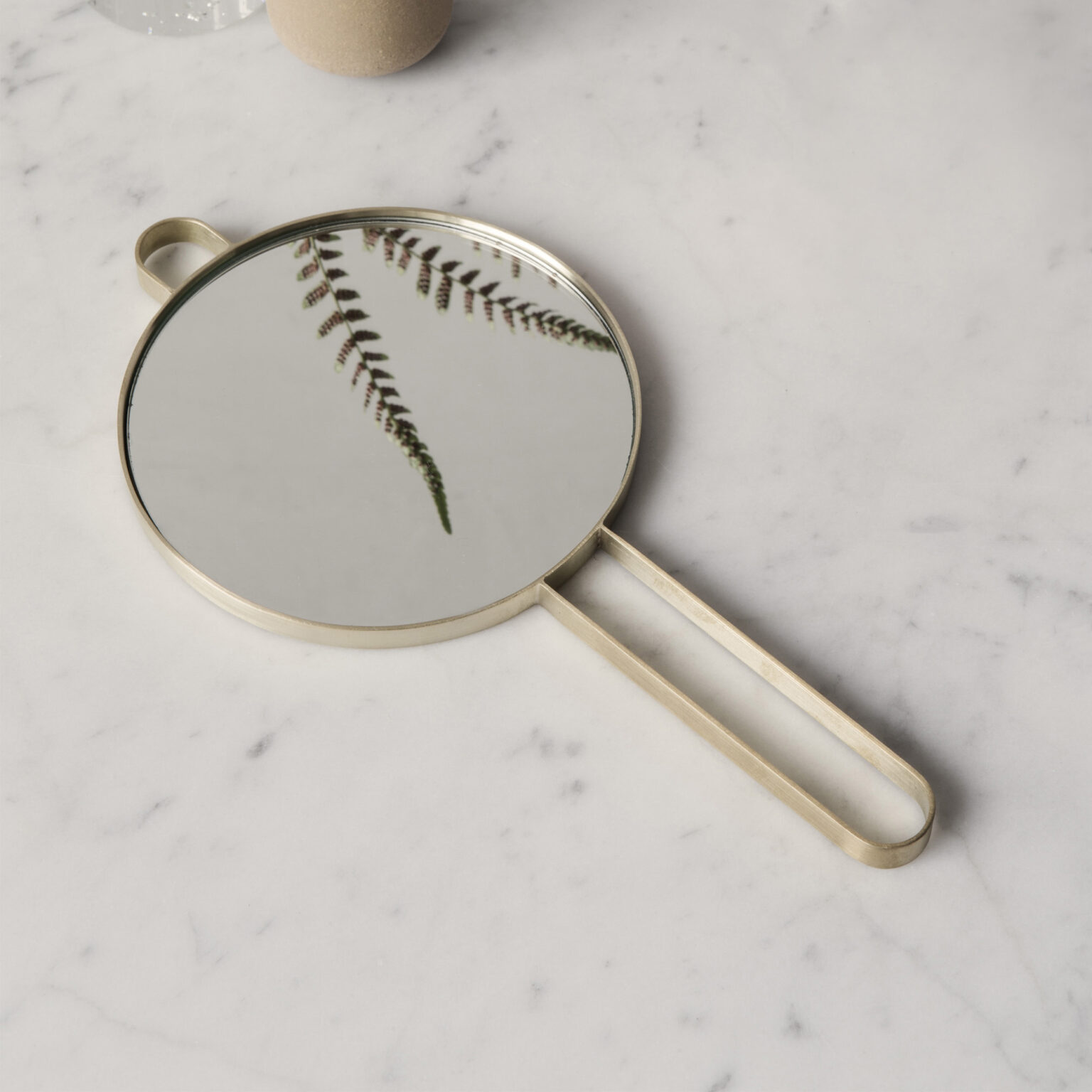 Ferm Living - Poise Hand Mirror Brass | Gessato Design Store