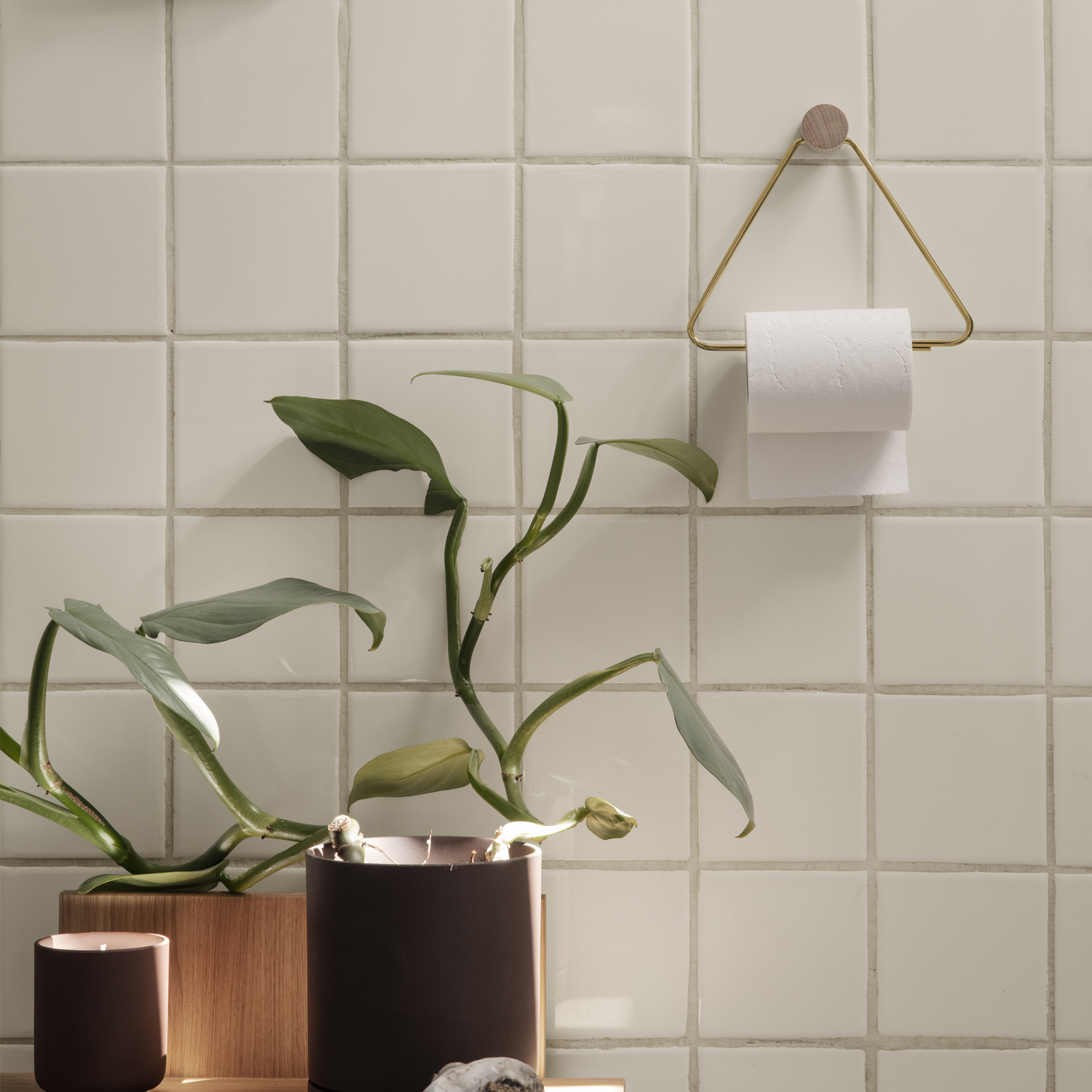 Toilet Paper Holder Brass - Gessato Design Store