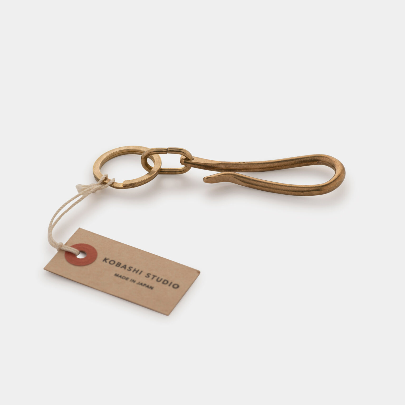 Kobashi Studio - Brass Hook Keychain | Gessato Design Store