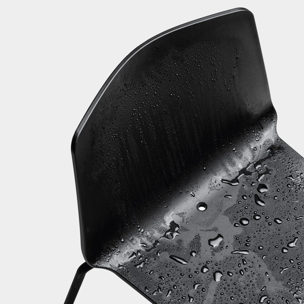 Kristalia - Rama Stool Highback, Sled Base | Gessato Design Store