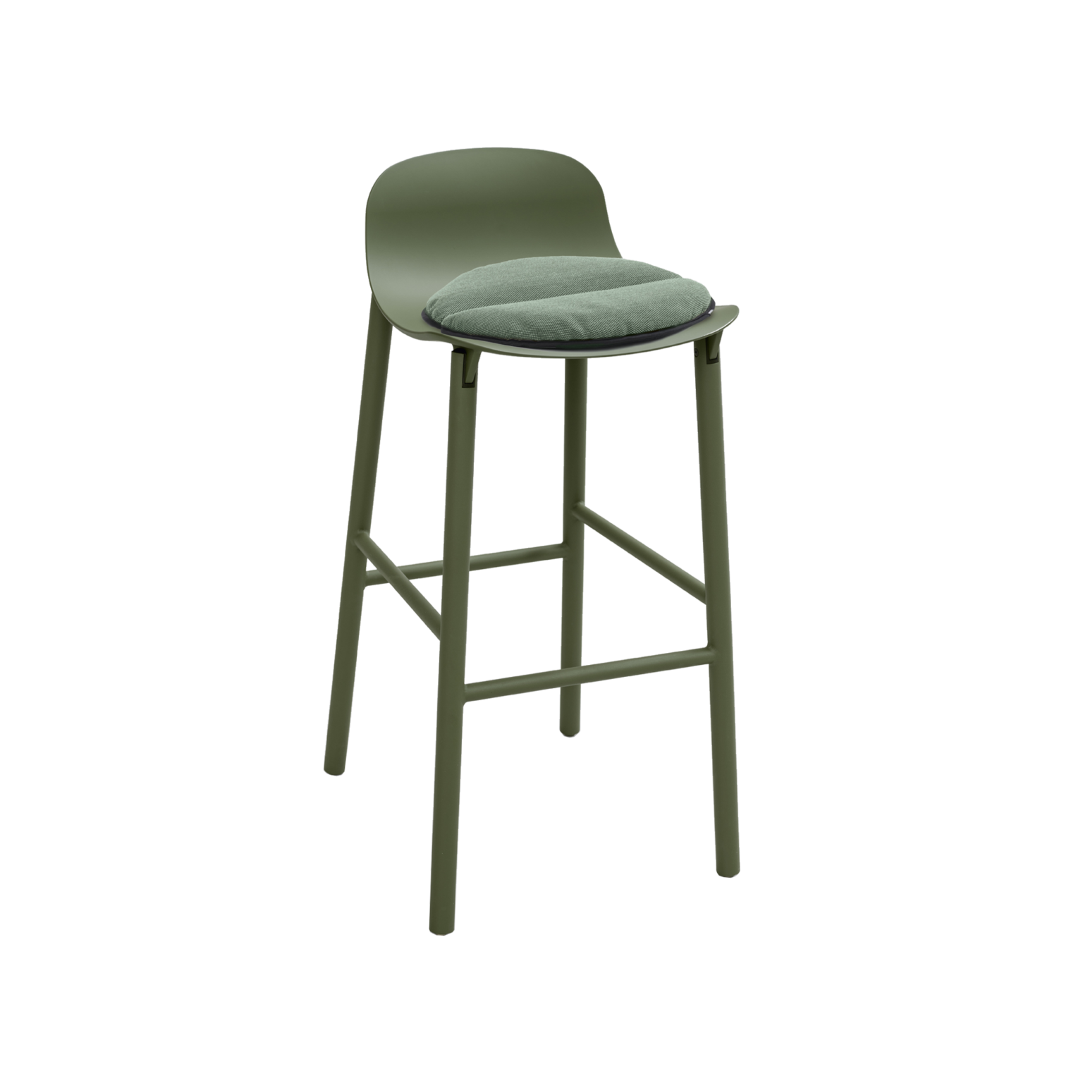 Kristalia - Sharky Outdoor Bar Stool, Low Back | Gessato Design Store