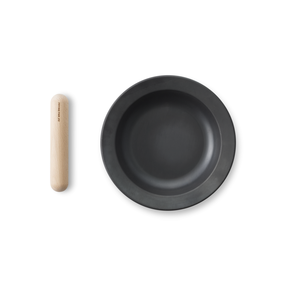 JIU 10 - JIU Frying Pan, Beech Handle | Gessato Design Store