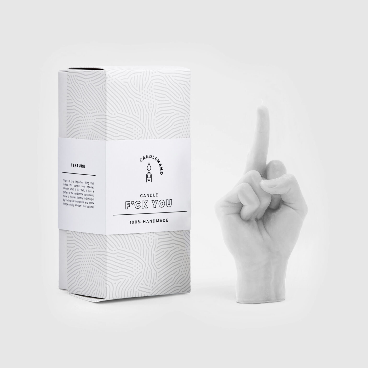 Candlehand - Candlehand Fcuk You, White | Gessato Design Store