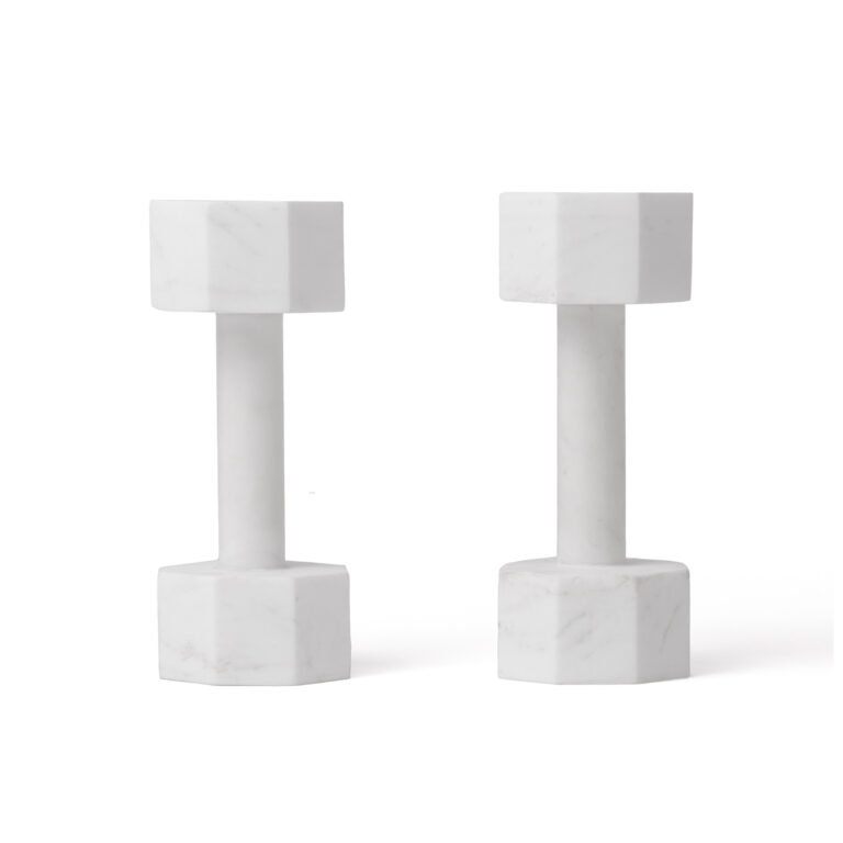 Seletti - Lvdis 2 Kg Marble Dumbbells, Set of 2 | Gessato Design Store