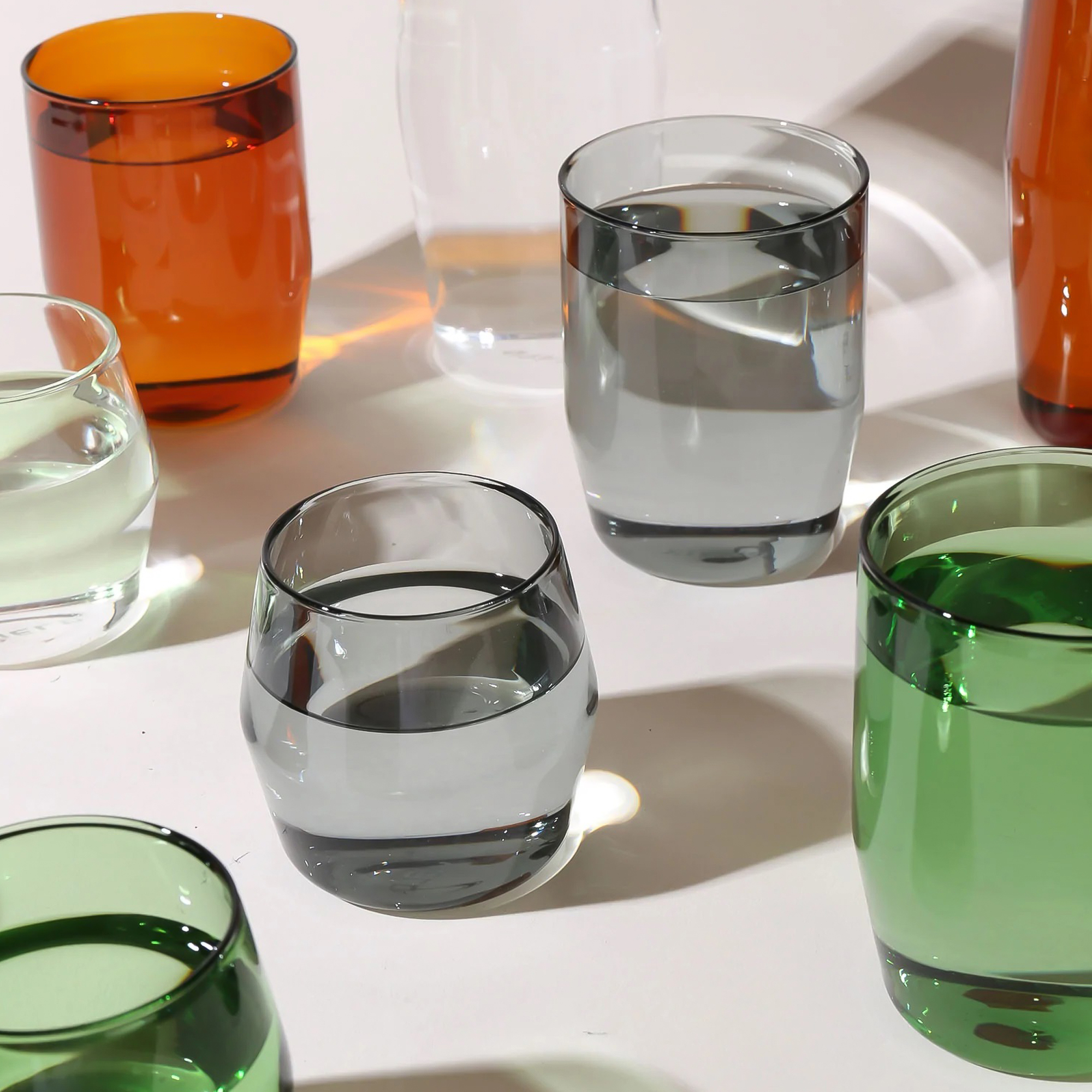 Yield - Century 12 oz Glasses - Set of Two, Amber | Gessato Design Store