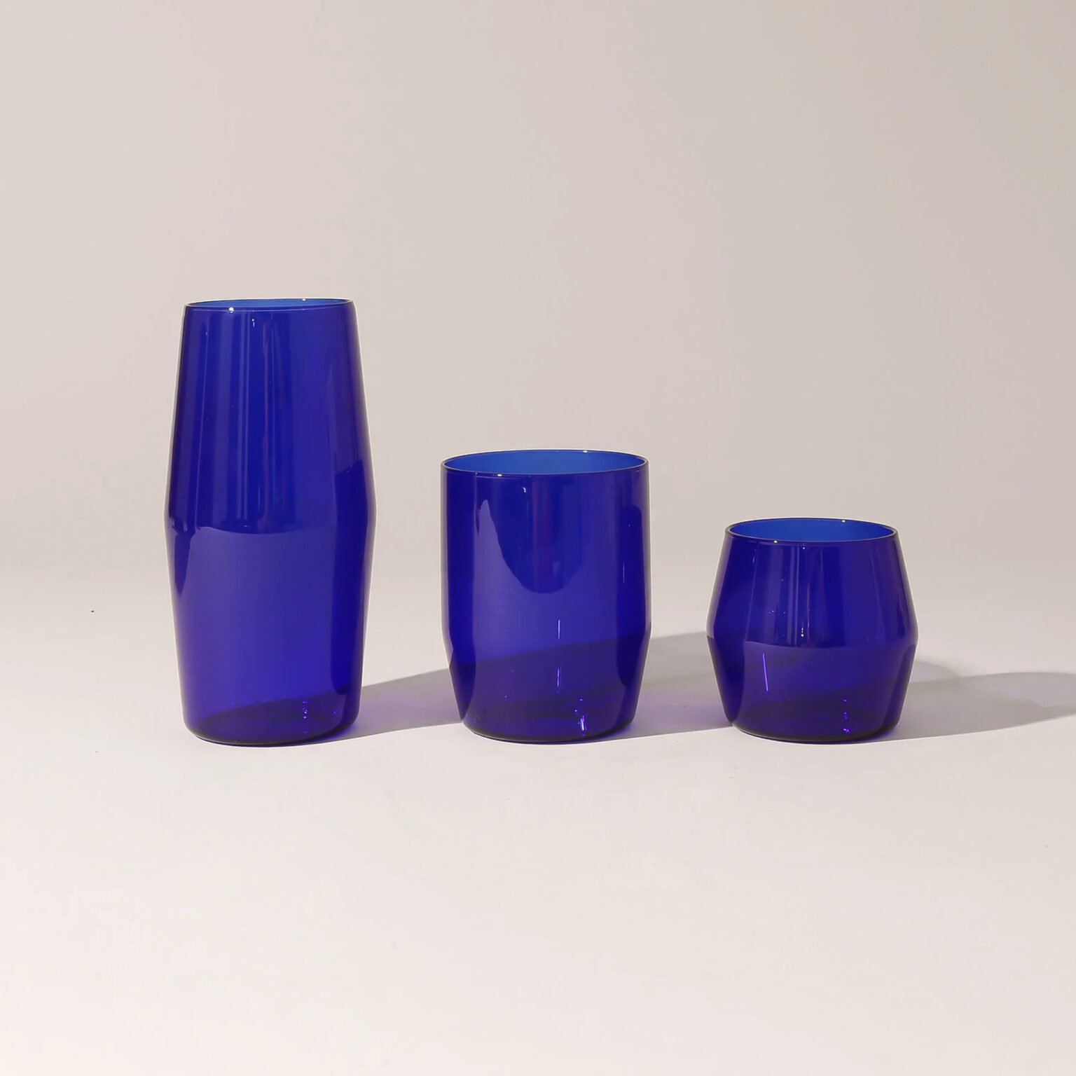 Yield - Century 16 oz Glasses - Set of Two, Cobalt | Gessato Design Store