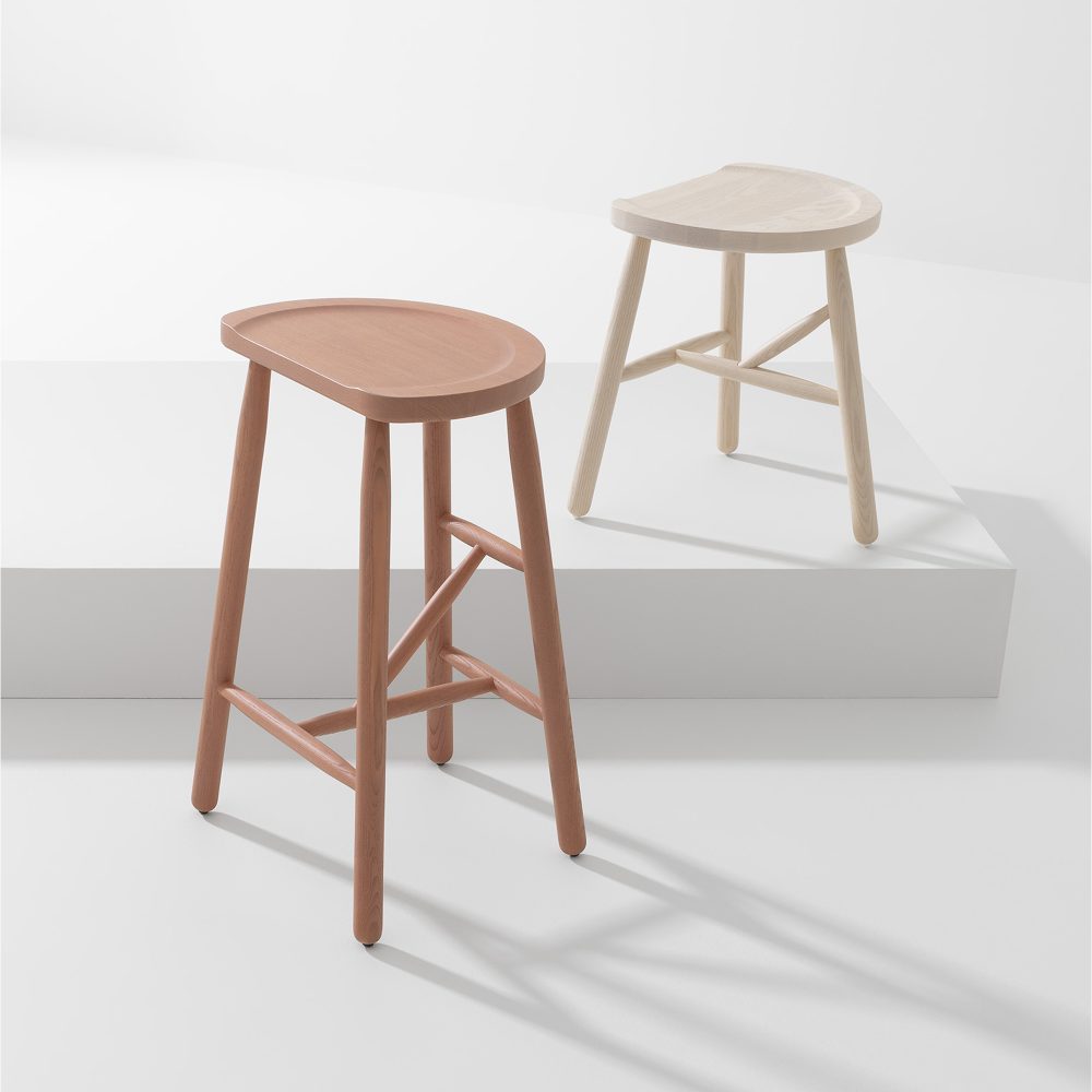 Billiani 1911 - Puccio Wooden Stool | Gessato Design Store