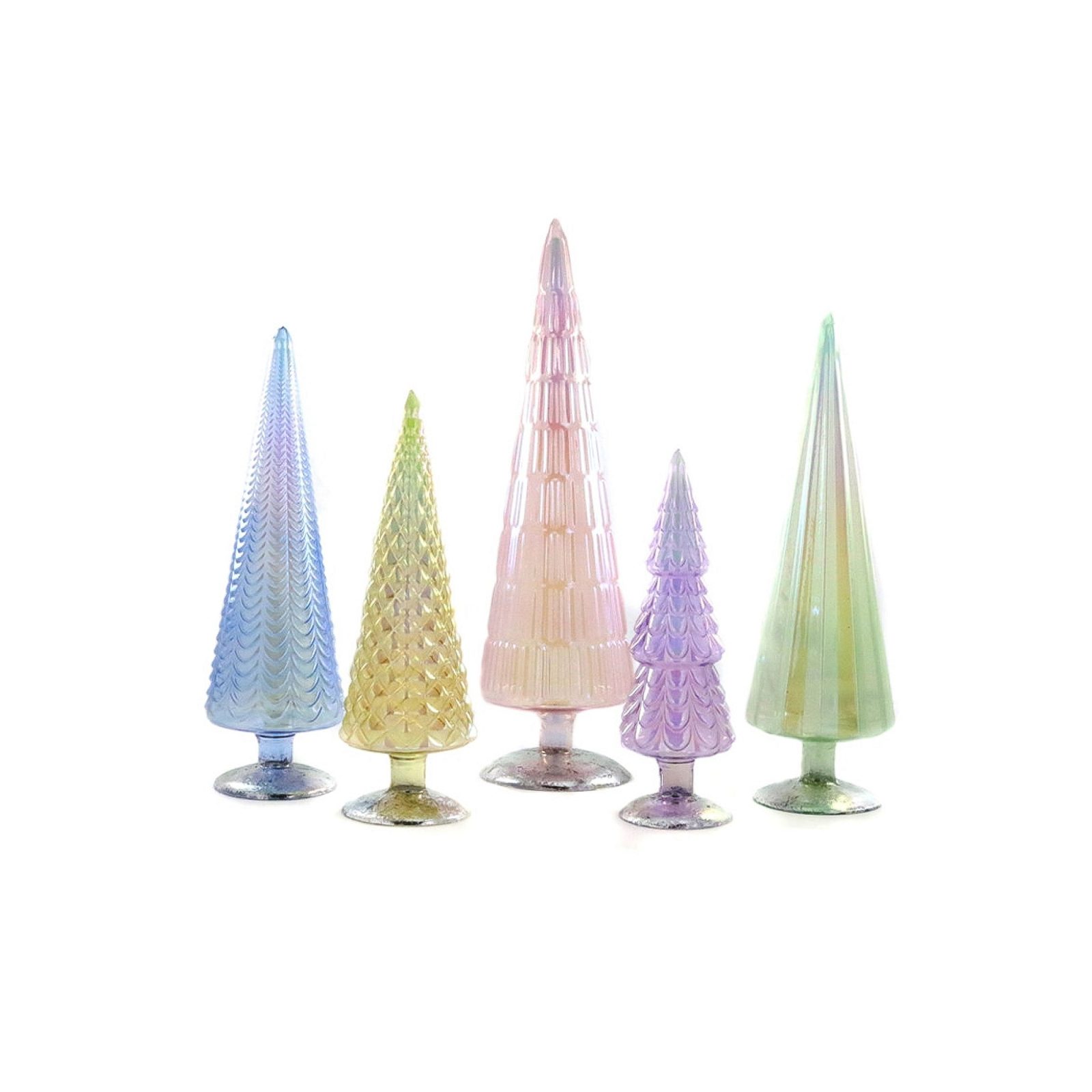 Iridescent - Pastel Trees, Set of 5 - Gessato Design Store
