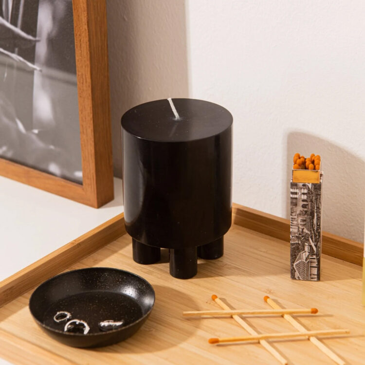 Yod and Co. - Stack Candle Prop, Black | Gessato Design Store