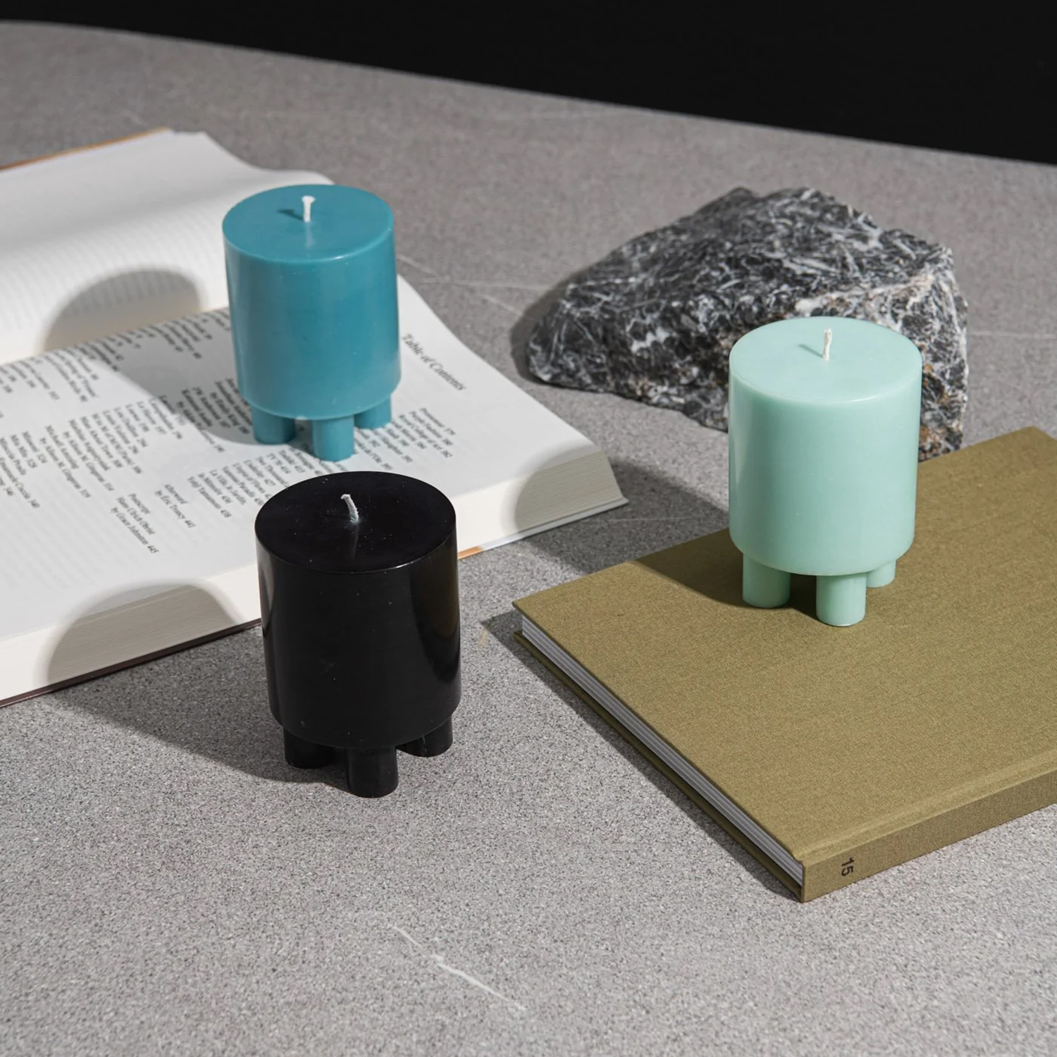 Stack Candle Prop, Mint - Gessato Design Store