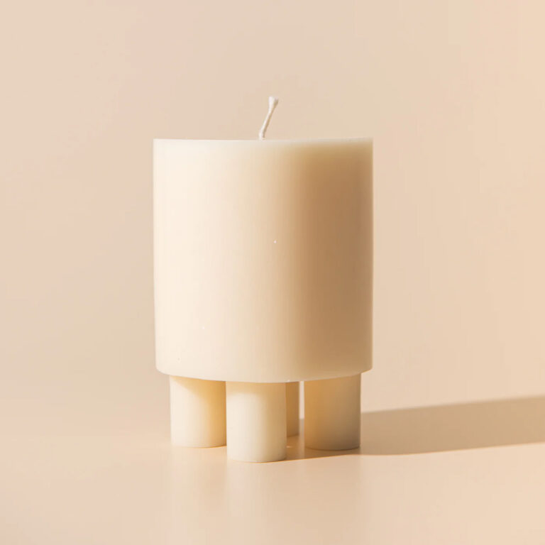 Yod and Co. - Stack Candle Prop, Pearl White | Gessato Design Store