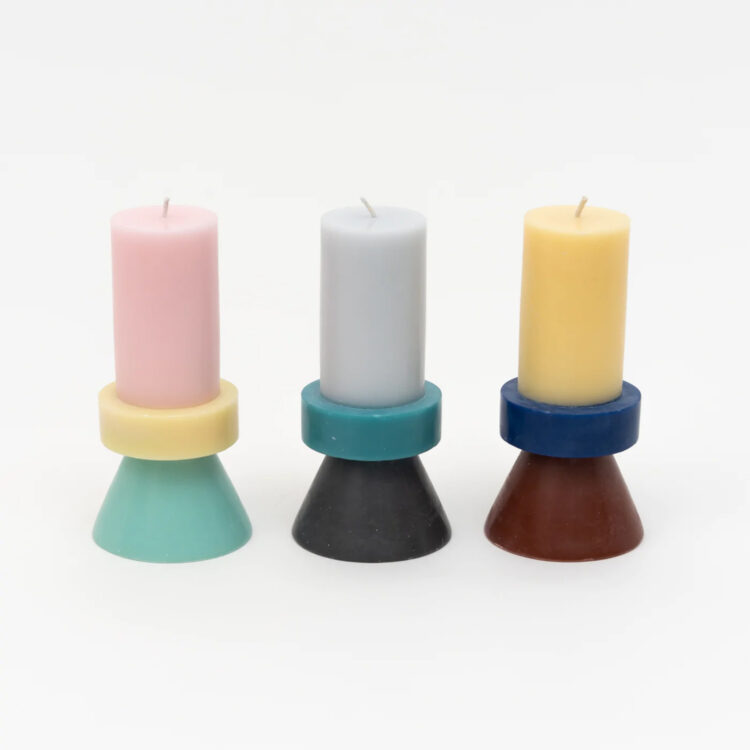 Yod and Co. - Stack Candle Tall, Pink | Gessato Design Store
