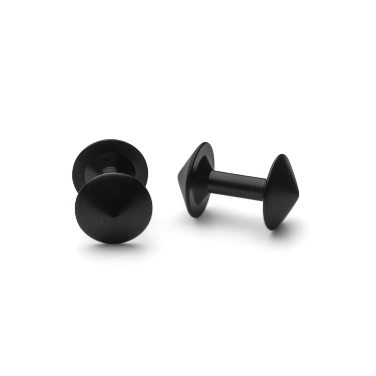 Skultuna 1607 - Icon Spike Cufflinks, Black | Gessato Design Store