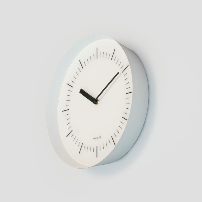 Moheim - Horn Wall Clock, White | Gessato Design Store