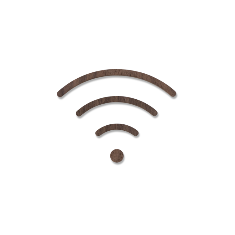 Moheim - Interior Wall/Door Wood Signs - Wi-Fi | Gessato Design Store