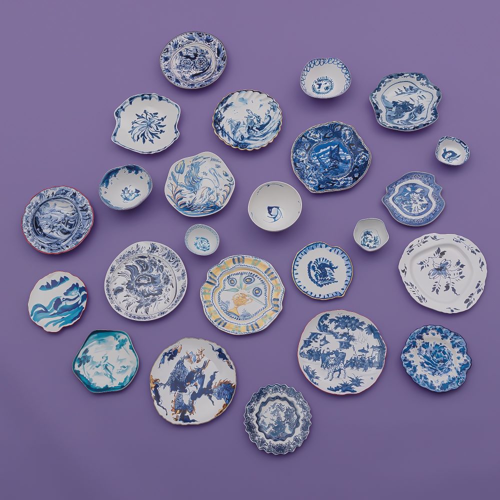 Seletti - Seletti Classics on Acid - Dessert Plate Fiorentino | Gessato ...