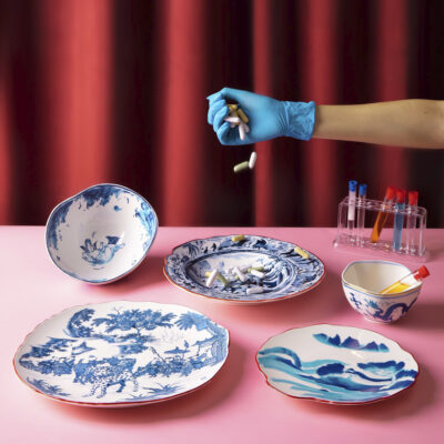 Seletti - Seletti Classics on Acid - Dessert Plate Fiorentino | Gessato ...