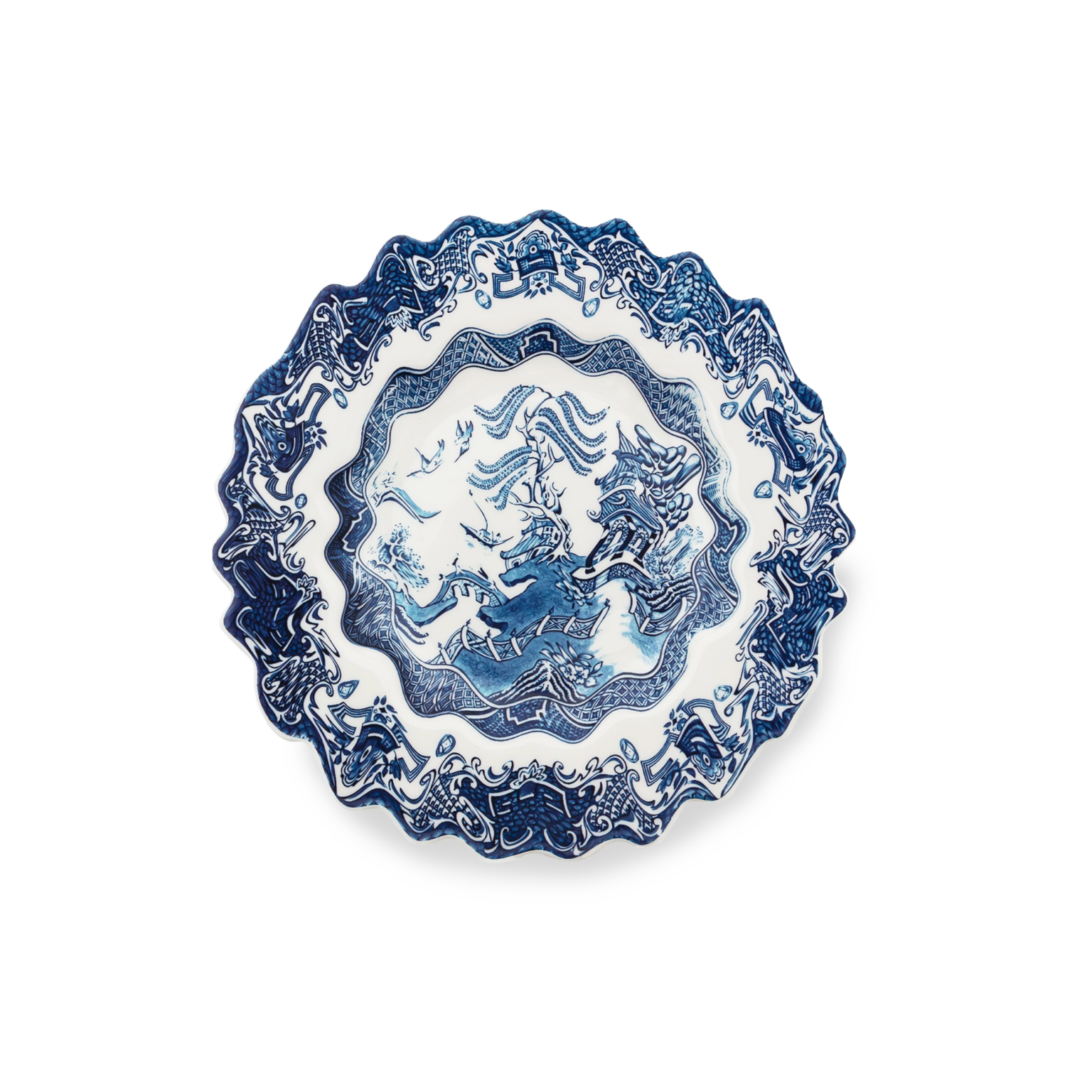 Seletti - Seletti Classics on Acid - Dessert Plate Willowave | Gessato ...