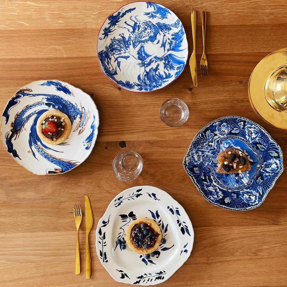 Seletti - Seletti Classics on Acid - Dessert Plate Delf Rose | Gessato ...